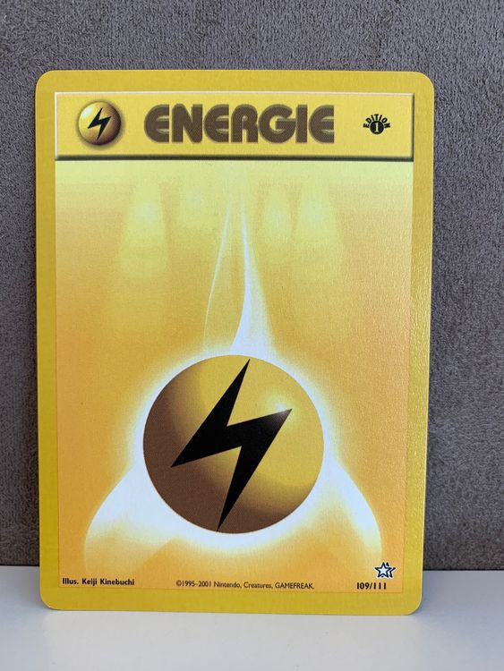 Pokemon *1.Edition Elektro Energie Neo Genesis DE 109/111 (Gebraucht ...