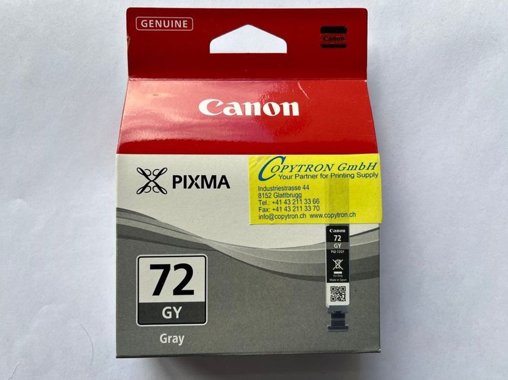 Canon PIXMA PRO-10, PIXUS PRO-10 Gray Patrone, PGI-72GY (Neu und ...