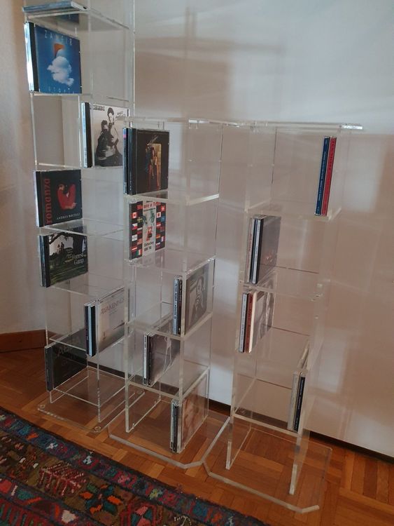 Set 3 CD-Regale aus Plexiglas | Kaufen auf Ricardo