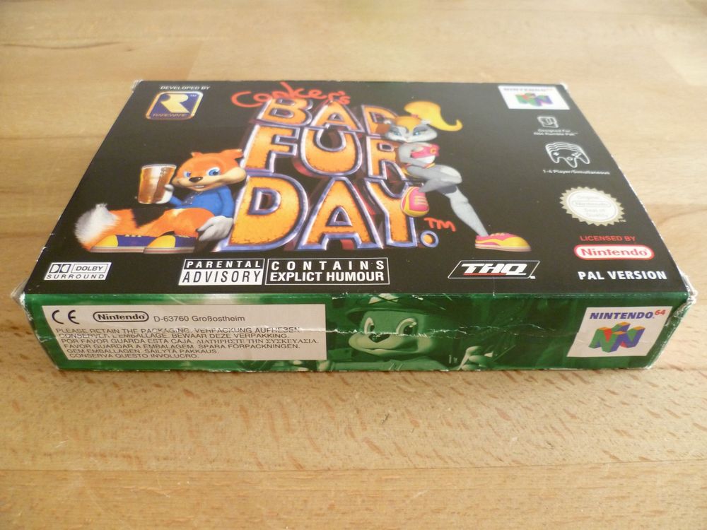 Conkers Bad Fur Day (OVP) (PAL) - Nintendo 64 N64 (Gebraucht) in ...