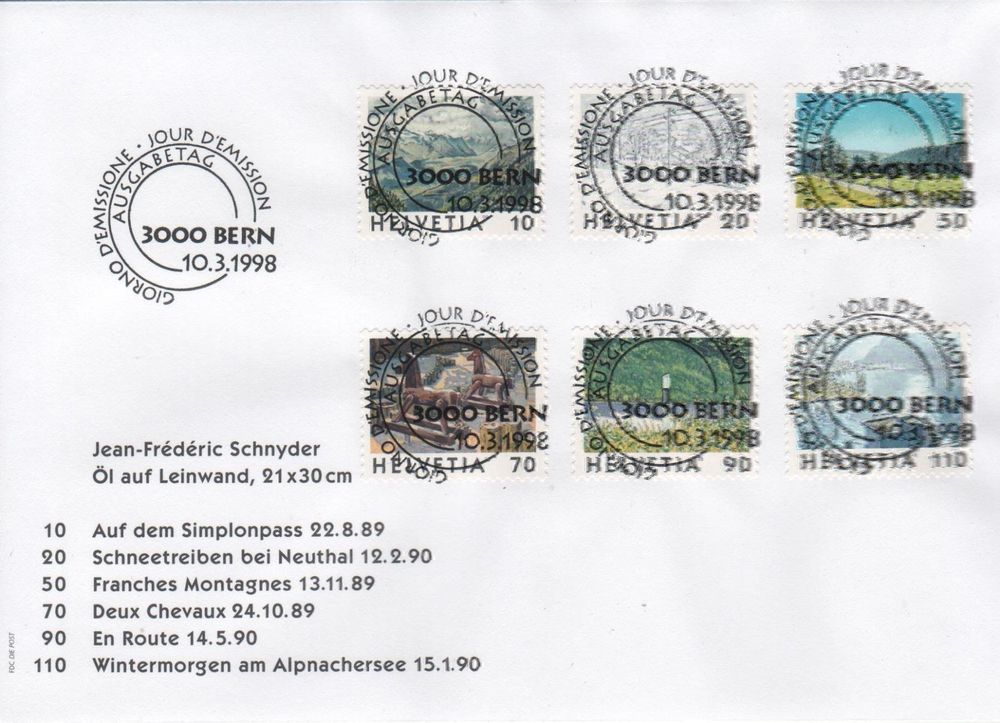 1998 Dauermarken, Bilder der Schweiz | Kaufen auf Ricardo