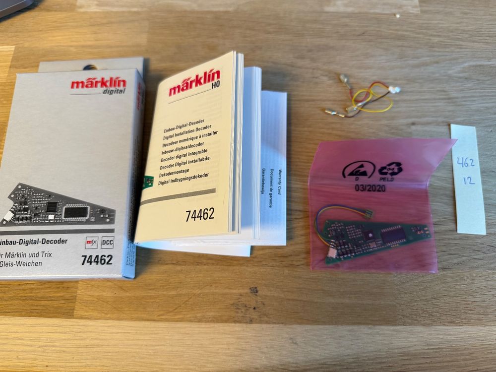 Märklin 74462 Einbau-Digital-Decoder C-Gleis mfx 12 (Gebraucht) in ...