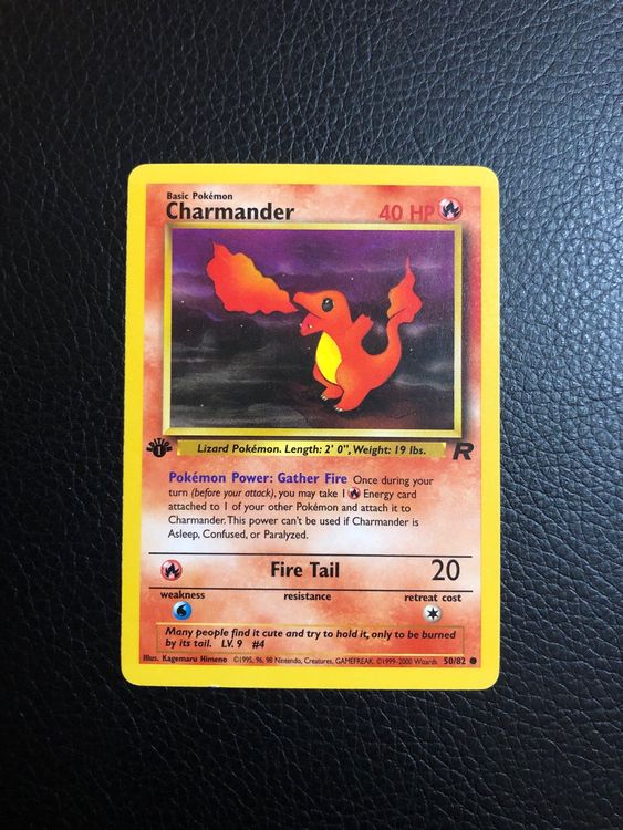 Team Rocket Charmander 1st edition 50/82 Ab 1 (Gebraucht) in Paradiso ...