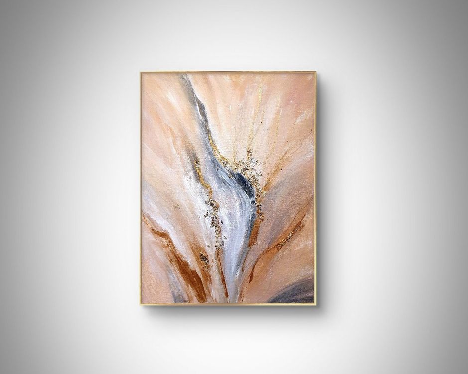 Acrylbild auf Leinwand 30x40 cm Floral Abstr (Neu und originalverpackt) in Beinwil am See für ...