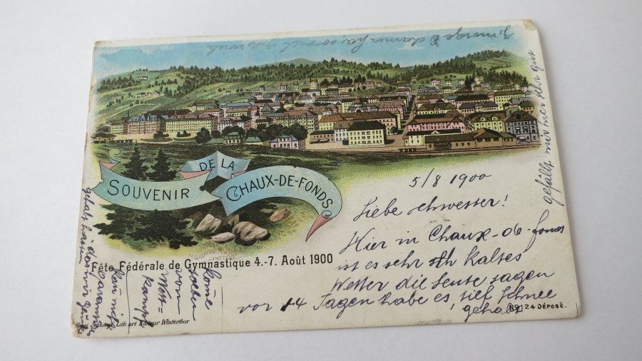 La Chaux de Fonds - Souvenir - Litho - 1900 | Kaufen auf Ricardo