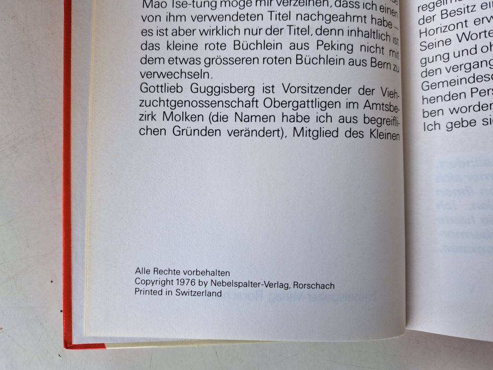 Ueli der Schreiber Ein Berner namens... Nebelspalter Verlag (Gebraucht) in Gysenstein für CHF 11 ...