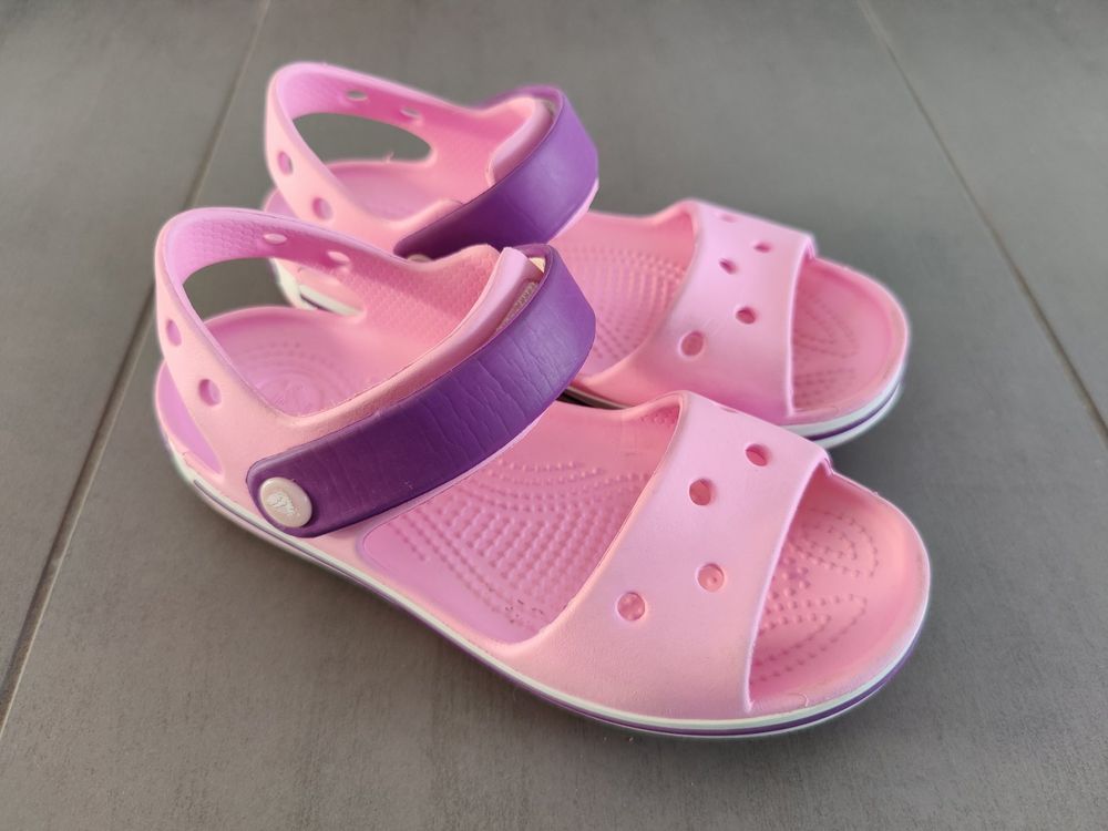 Crocs™ Kids Crocband Sandalen Gr. C12 (29-30) Pink Carnation (Gebraucht ...