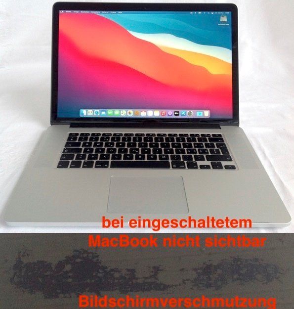Apple ME293LL/A MacBook Pro i7 8GB 256GB CR WL BT 15" (Gebraucht) in ...