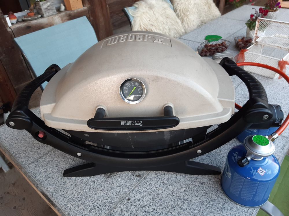 Gasgrill Weber Q100, revidiert und grillbereit ! (Gebraucht) in Messen ...