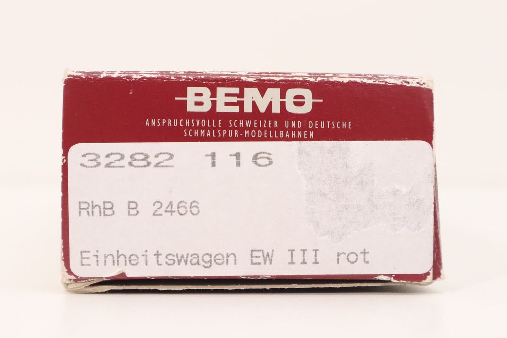 Bemo 3282 116 RhB Einheitswagen B 2466 H0m (D'occasion) à pour CHF 30 ...