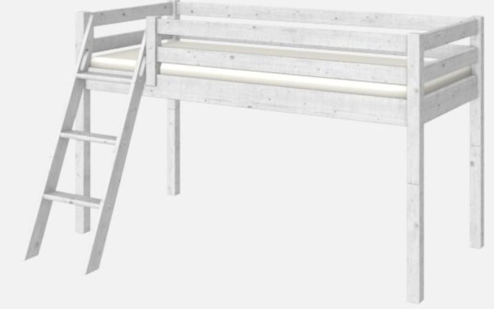 FLEXA Halbhochbett von Micasa mit Treppenleiter und Handlauf (Gebraucht ...