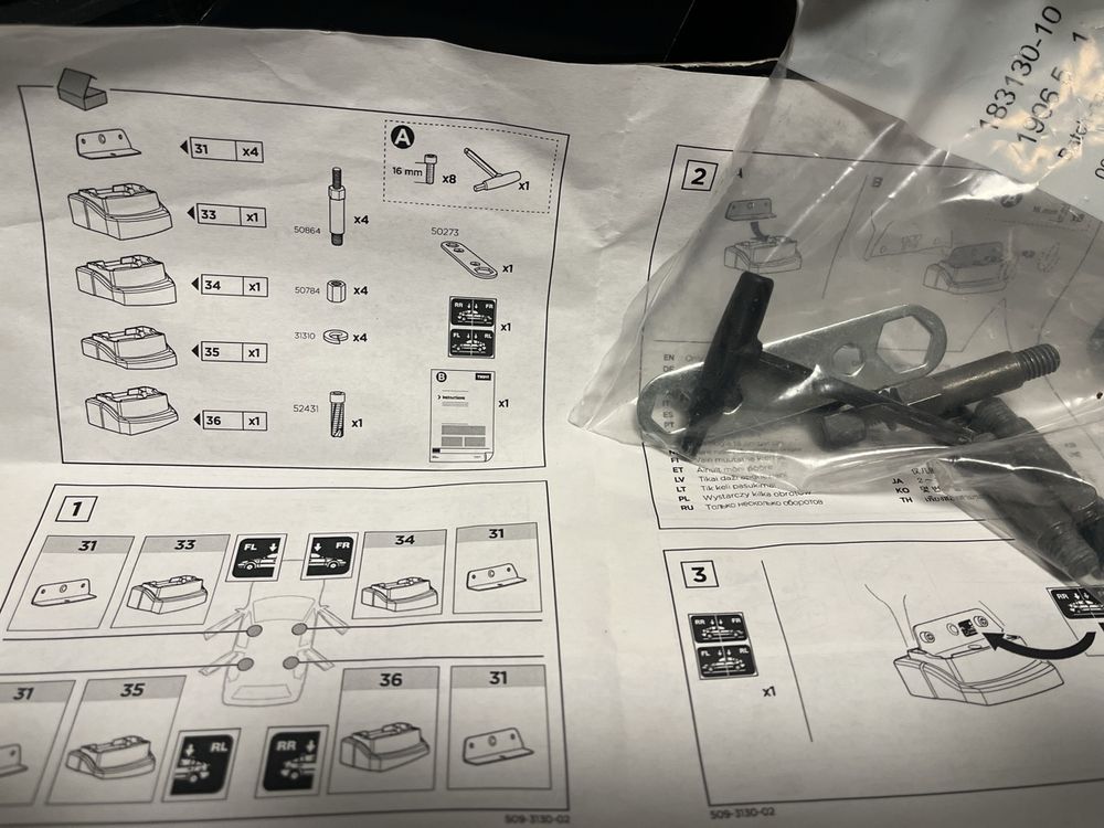 Thule Rapid System 753 mit FussSatz Thule XT Kit 3130 (Gebraucht) in ...
