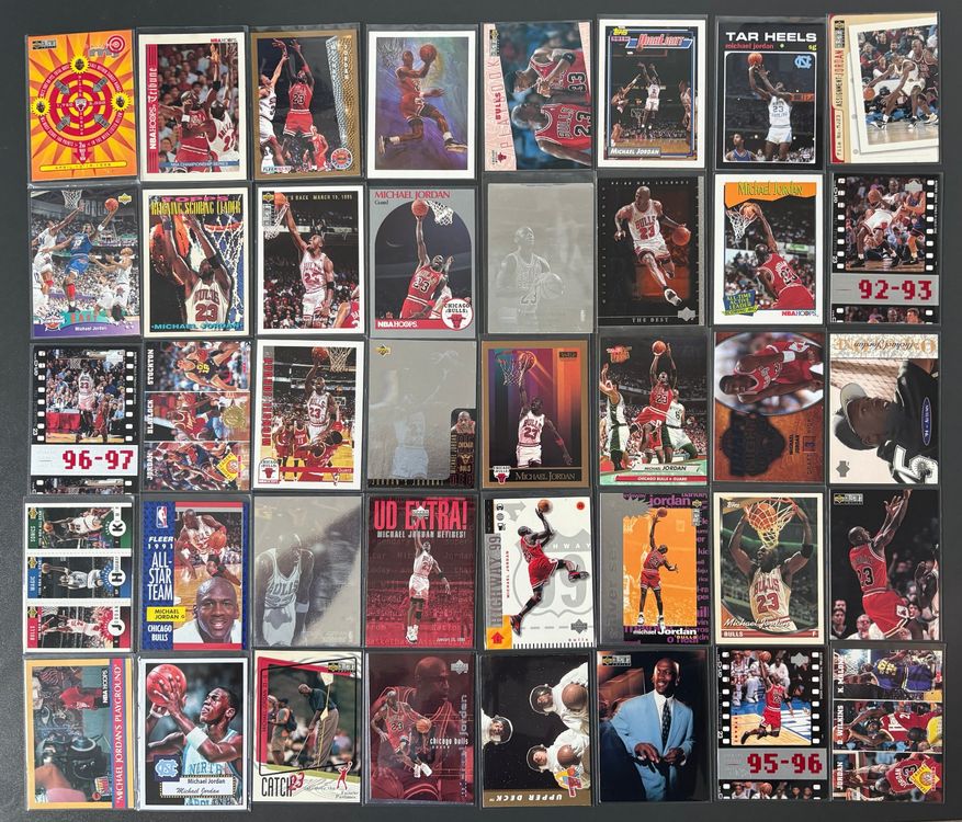 NBA Album Michael Air Jordan Kollektion 40 Cards Holos Bulls (Neu ...