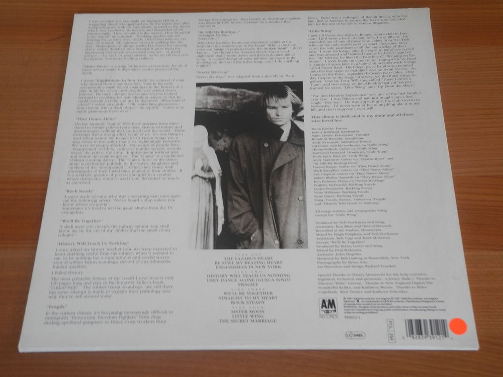 STING: NOTHING LIKE THE SUN - AM-RECORDS - 2 LPs + POSTER | Kaufen auf Ricardo