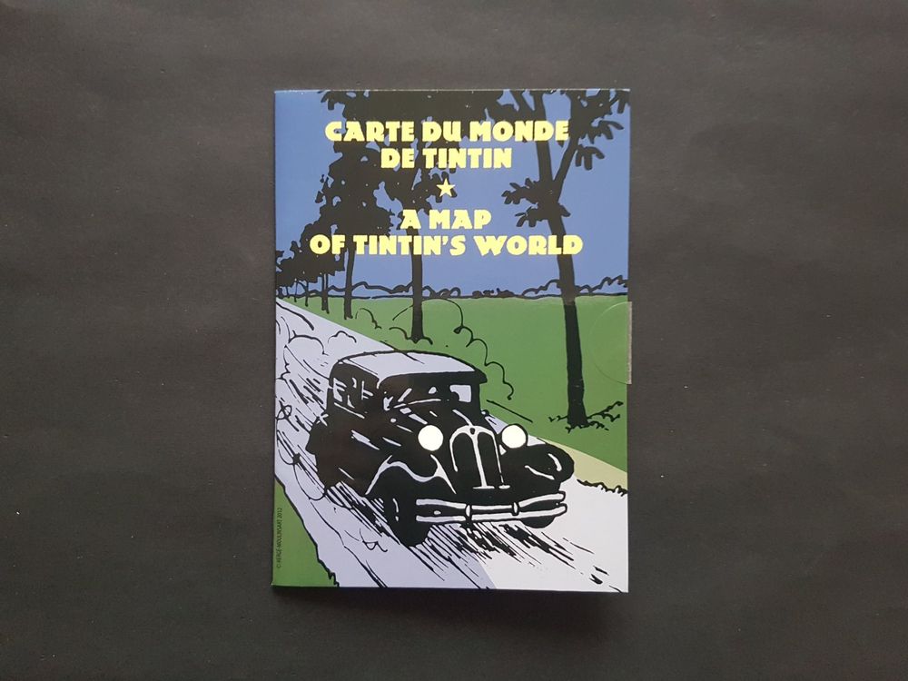 TINTIN, carte du monde, a map of Tintin’s world, Atlas, 2012 (Neu ...