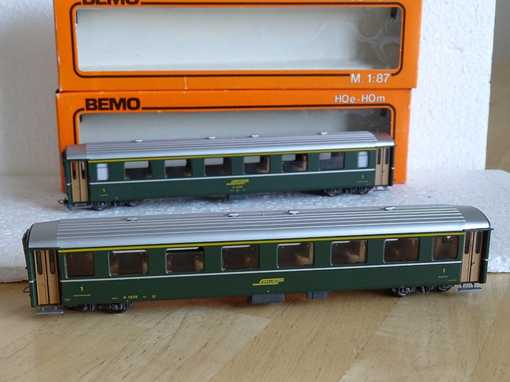 Bemo 2 x 3252 Personenwagen Grün, RhB (Neu und originalverpackt) in Wohlen für CHF 73 – mit ...