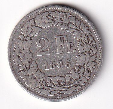 Schweiz 2 Fr. 1886 rar | Kaufen auf Ricardo