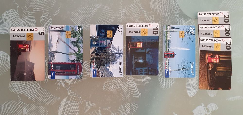 Lot Cartes de téléphone, taxcard, natel easy (Gebraucht) in la tour de ...
