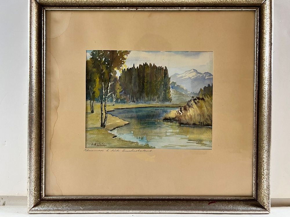 Zürcher Oberland Landschaft Aquarell Signiert. (Gebraucht) in Neuhausen am Rheinfall für CHF 10 ...