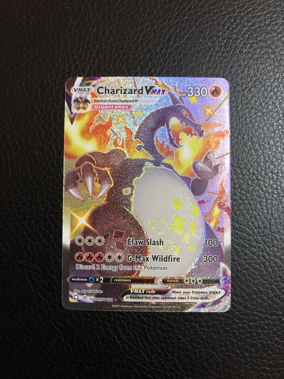 Shining Fates Charizard V Full Art SV107/SV122 NM-M Ab 1 (Gebraucht) in ...
