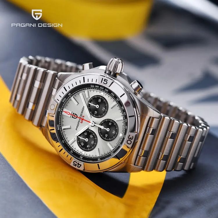 MONTRE PAGANI DESIGN HOMMAGE NAVITIMER CHRONO GRISE (Neu und ...