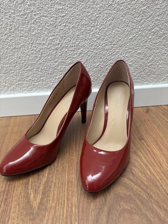 Lack Pumps von Graceland, rot, Grösse 39, Top Zustand! (Gebraucht) in ...