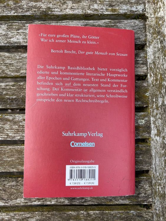 Bertolt Brecht: Der gute Mensch von Sezuan - Suhrkamp (Gebraucht) in Vaduz für CHF 1 – mit ...