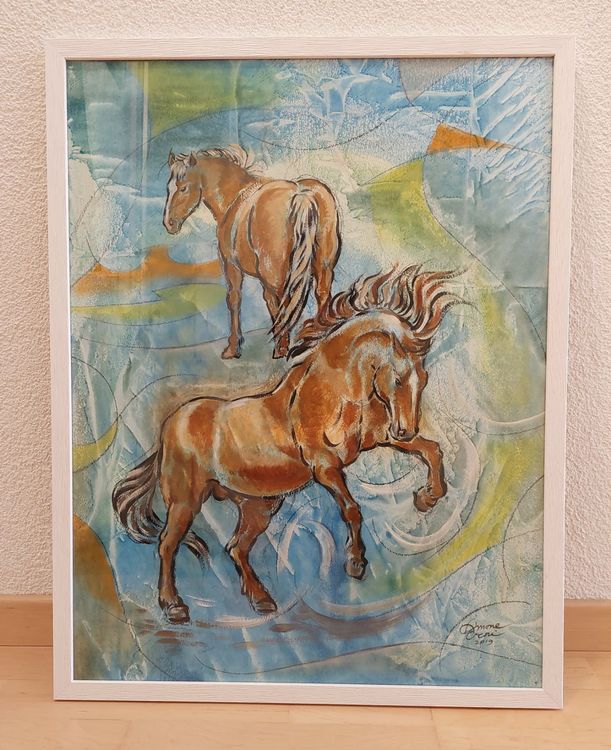 Original Gemälde Simone Erni signiert mit Rahmen (Neu (gemäss Beschreibung)) in Birsfelden für ...