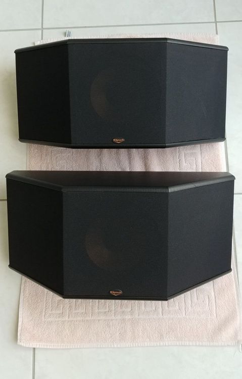 1 Paar Klipsch Dipol-Lautsprecher RS-3 mit Wandhalterungen (Gebraucht ...