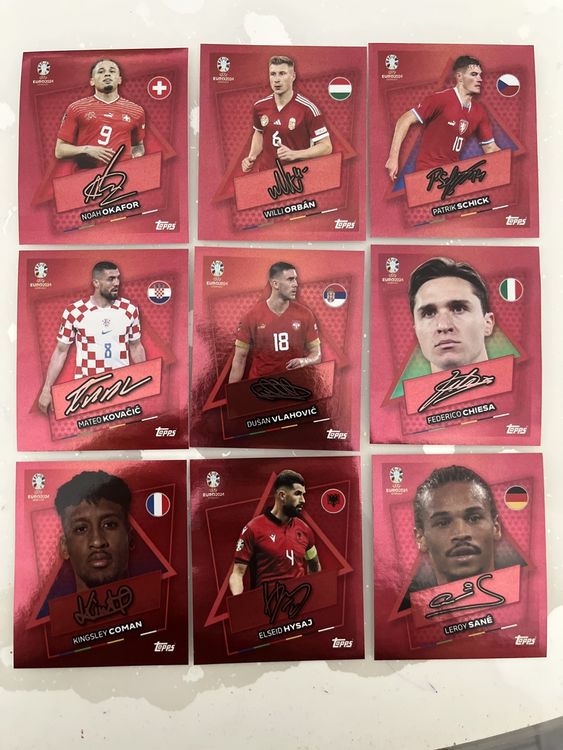 9 SP Sticker Signature UEFA Euro 2024 Topps Sticker ab 1.- | Kaufen auf ...