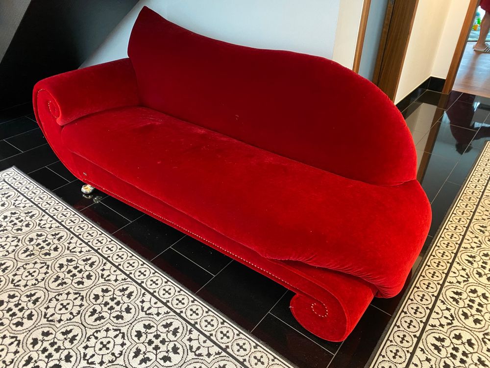 Original Bretz Sofa & 2 Hocker "Gaudi", rot (Gebraucht) in Schänis für ...