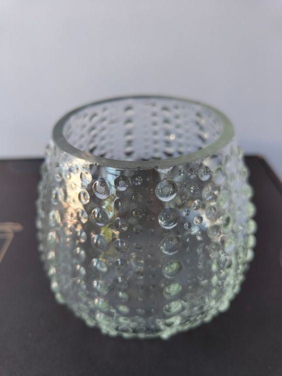 2 hübsche Teelichthalter Noppen Design kleine Vase | Acheter sur Ricardo