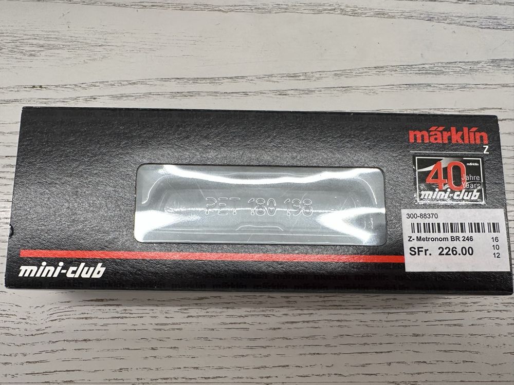 Märklin 88370 Traxx Metronom LEERE OVP (Gebraucht) in Lupsingen für CHF ...