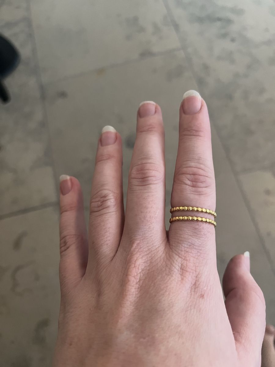 Neuer, offener Goldsner Ring mit Muster - verstellbar! (Neu (gemäss ...