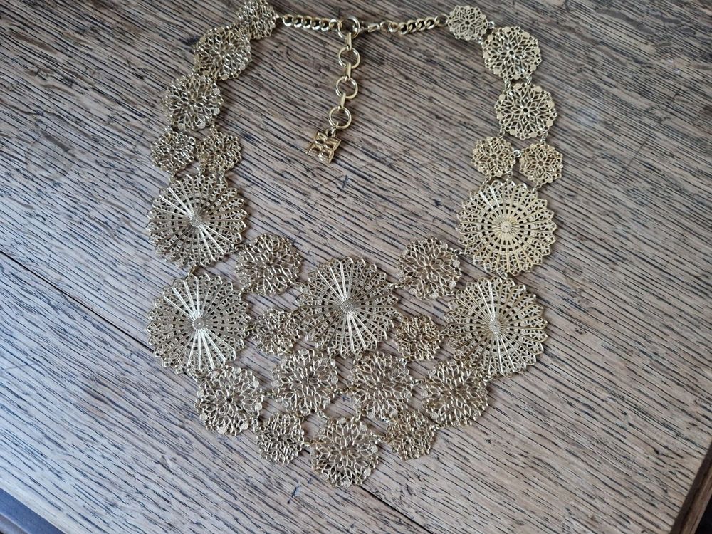 MAXAZRIA Necklace gold tone collier vintage designer (Gebraucht) in ...