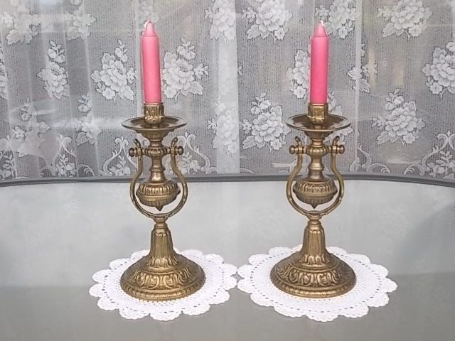 Alte Wand und Tisch Messing Kerzenständer im Paar (Pendant) (Gebraucht) in Ostermundigen für CHF ...