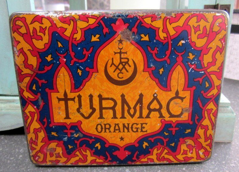 Alte Blechdose TURMAC Orange | Kaufen auf Ricardo