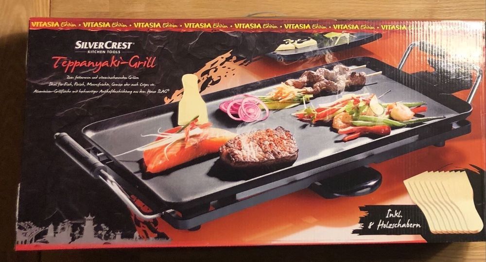 Teppanyaki Grill Set (Gebraucht) in Kestenholz für CHF 49 – mit ...