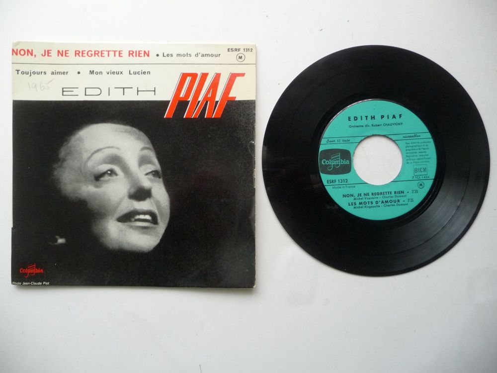 EDITH PIAF - EP NON, JE NE REGRETTE RIEN, LES MOTS D'AMOUR . | Kaufen ...