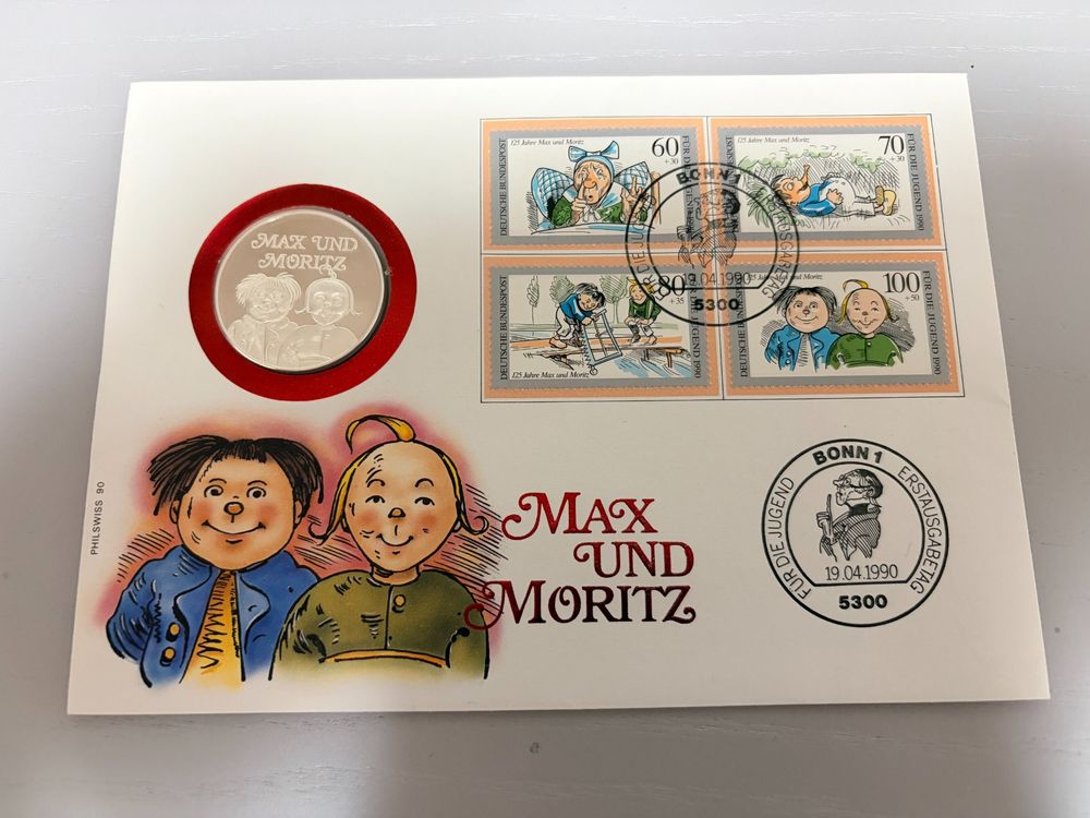 Max und Moritz 1990 - Silber 999.9/1000 (Gebraucht) in Gams für CHF 33 ...