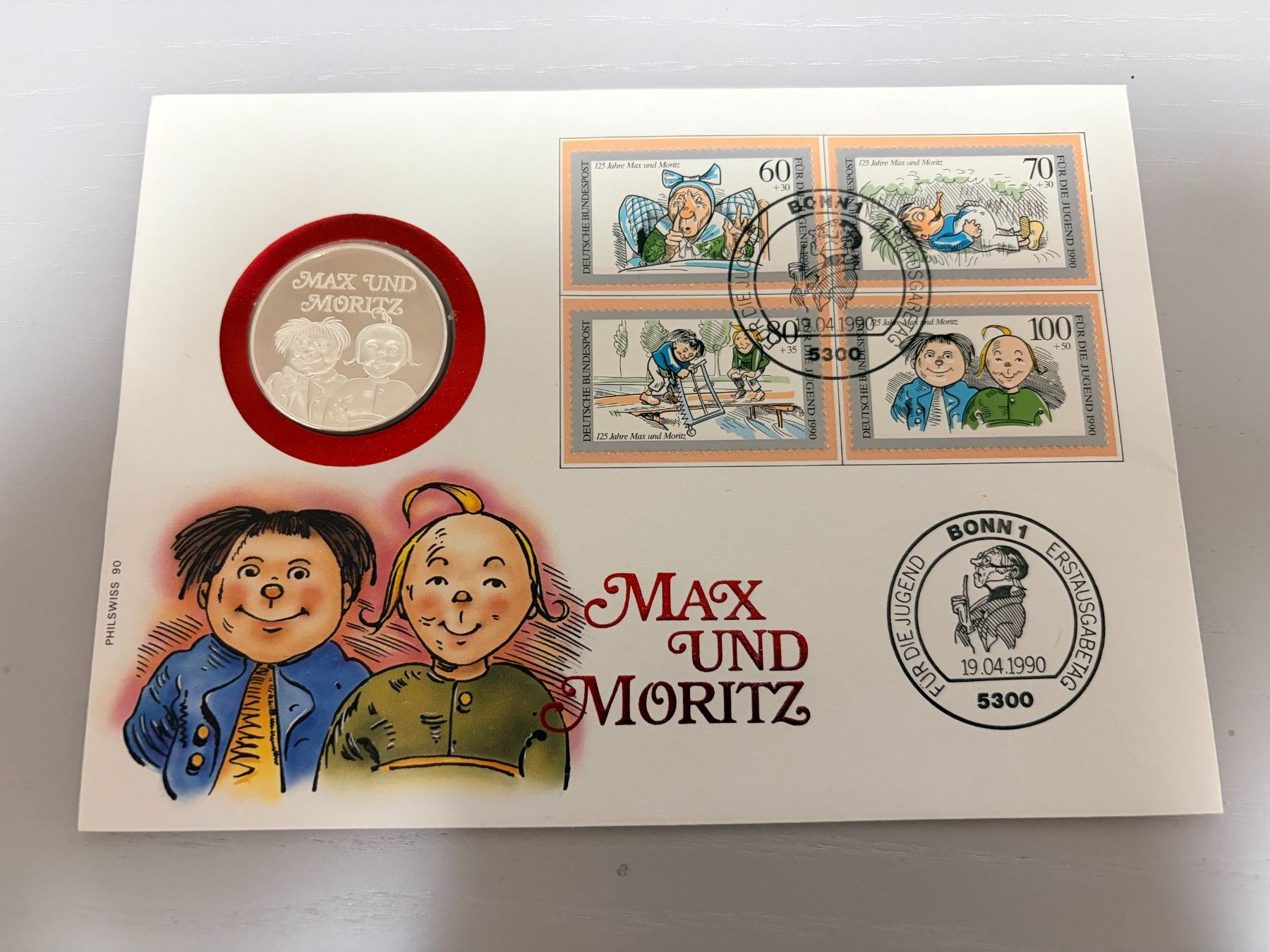 Max und Moritz 1990 - Silber 999.9/1000 (Gebraucht) in Gams für CHF 33 ...