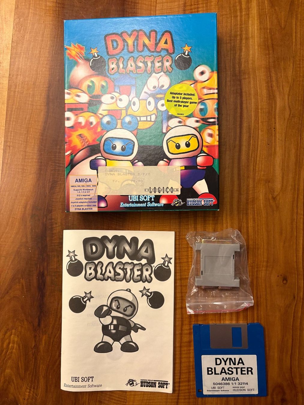 Amiga Spiel: Dyna Blaster (Rare, inkl. Multiplayer-Adapter) (Gebraucht ...
