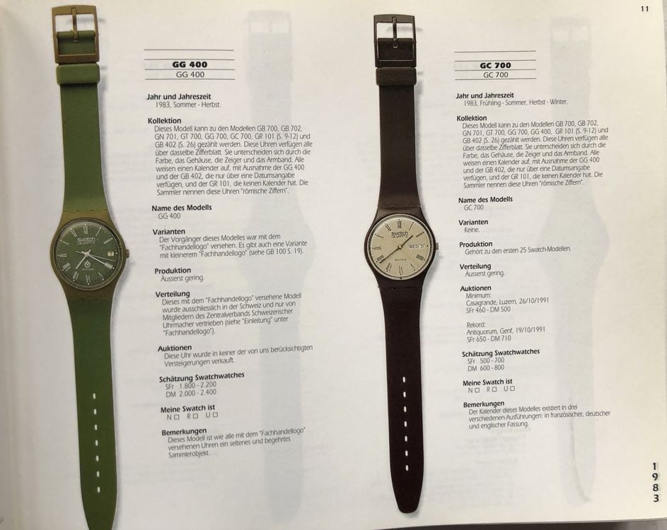A GUIDE TO: SWATCHWATCHES - Limitierte Ausgabe 1992 (Gebraucht) in ...