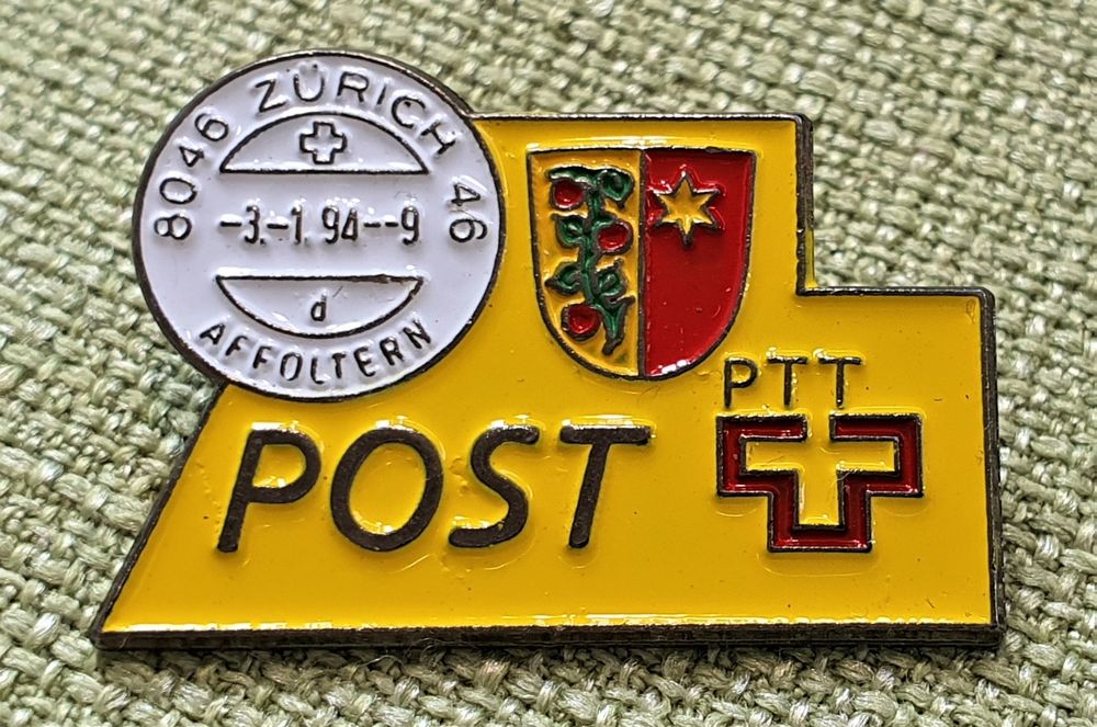 P337 - Pin Die Post PTT 8046 Zürich Affoltern Wappen | Kaufen auf Ricardo