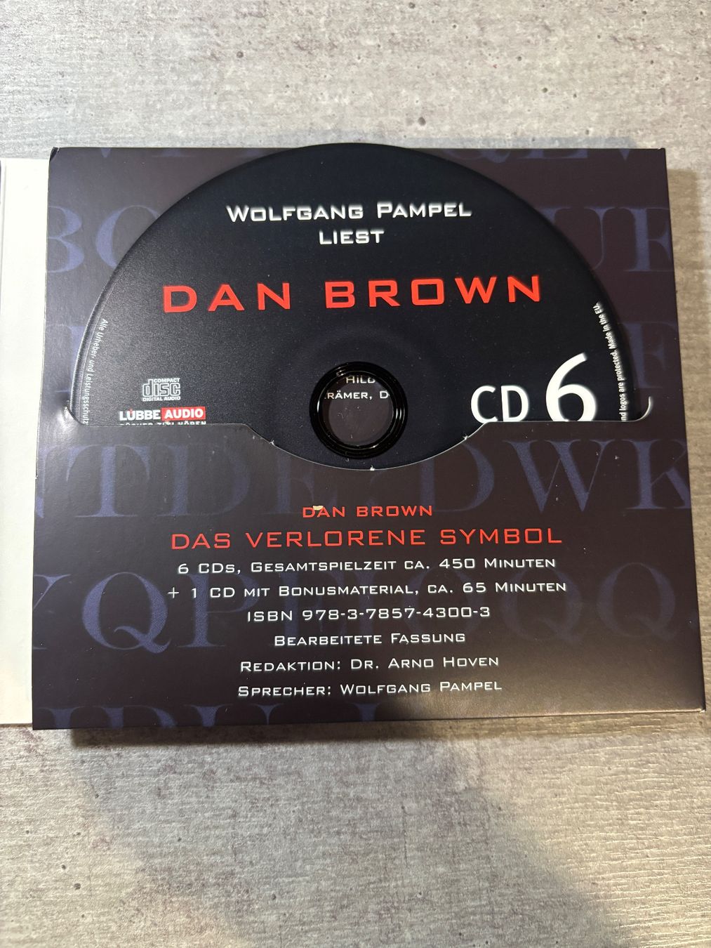 Dan Brown - Das verlorene Symbol - Hörbuch - 6 CDs (Gebraucht) in Wagen ...