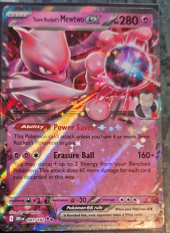 Pokemon Team Rocket's Mewtwo EX DRI 081/182 Destined Rivals (Neu ...