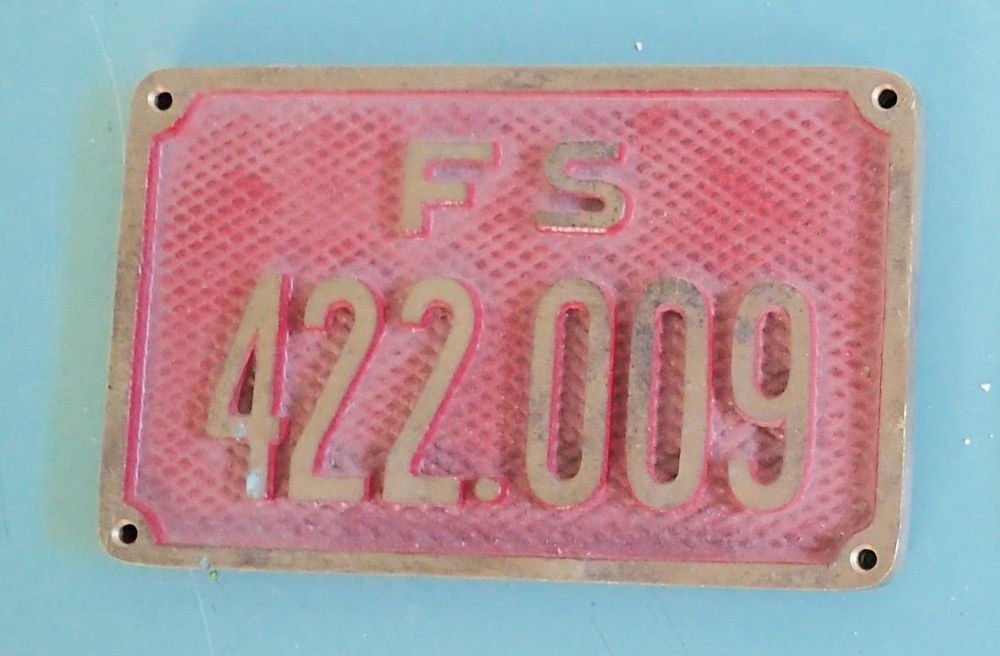 FS - Loc à vapeur historique - 422.009 - plaque (copie) (D'occasion) à Lausanne pour CHF 25 ...