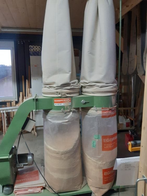 2 Sack Absauganlage fahrbar aus 1 Mann Betrieb zu verkaufen (Gebraucht ...