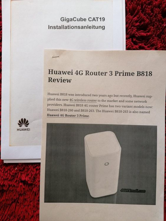 4G Huawei B818 Gigacube Mobile Router | Kaufen auf Ricardo