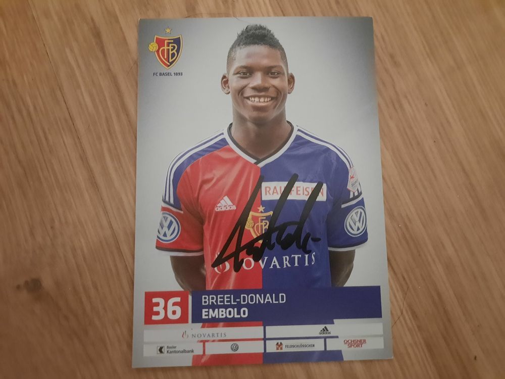 Breel Embolo / schweizer Fussballer, FC Basel, AS Monaco | Kaufen auf ...